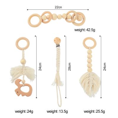 Cina DIY Ornament Baby Molar Teether Accessories Color Crochet Bear Baby Molar Bracelet Stall Toy in vendita