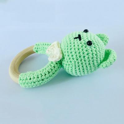 Cina DIY Ornament Baby Molar Teether Accessories Color Crochet Bear Baby Molar Bracelet Stall Toy in vendita