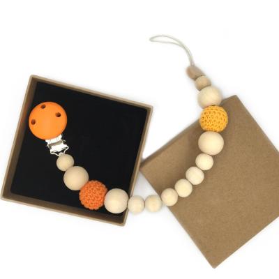 Cina DIY Ornament Baby Molar Teether Accessories Color Crochet Bear Baby Molar Bracelet Stall Toy in vendita