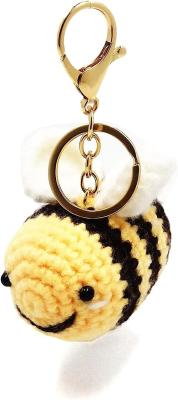 Cina Crochet Plush Keychain - Keychain Accessory Handmade Bag Charm Key Chain Car Keyring Charm Handbag Bag Purse Pendant in vendita