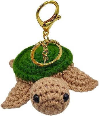 Cina Crochet Plush Keychain - Keychain Accessory Handmade Bag Charm Key Chain Car Keyring Charm Handbag Bag Purse Pendant in vendita