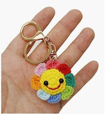 Cina Handmade Crochet Keychain Stuffed Animal Crafts Knitted Crochet Toys - Keychain Accessory- Octopus - Handmade Keychain in vendita