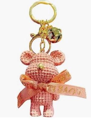 Cina Handmade Crochet Keychain Stuffed Animal Crafts Knitted Crochet Toys - Keychain Accessory- Octopus - Handmade Keychain in vendita