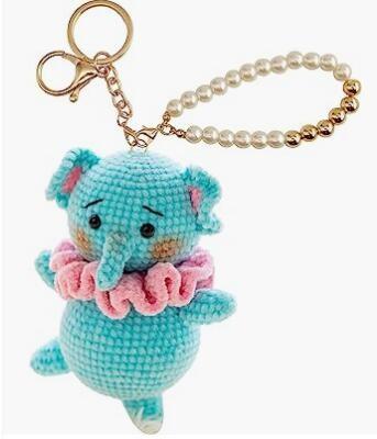 Cina Handmade Crochet Keychain Stuffed Animal Crafts Knitted Crochet Toys - Keychain Accessory- Octopus - Handmade Keychain in vendita