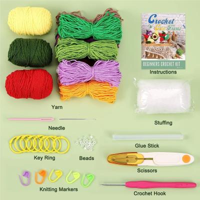 China Beginner Crochet Kit - Hand-Crochet, Decorative Keychain, Crochet Kit for Beginners with Step-by-Step Instruction for sale