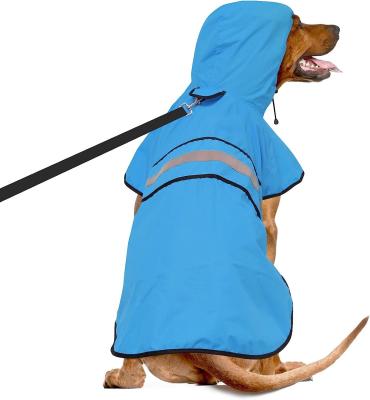 Cina Reflective Dog Raincoat - Adjustable Waterproof Raincoat for Dogs, Lightweight Dog Hooded Slicker Rain Coat Poncho in vendita