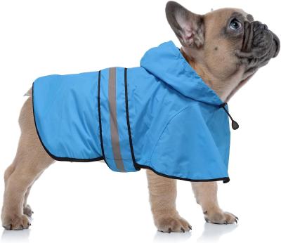 Cina Reflective Dog Raincoat - Adjustable Waterproof Raincoat for Dogs, Lightweight Dog Hooded Slicker Rain Coat Poncho in vendita
