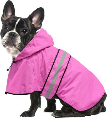 Cina Reflective Dog Raincoat - Adjustable Waterproof Raincoat for Dogs, Lightweight Dog Hooded Slicker Rain Coat Poncho in vendita
