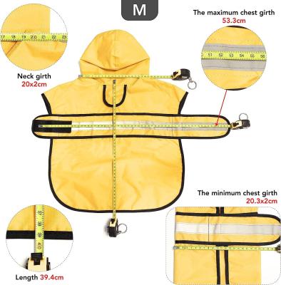 Cina Reflective Dog Raincoat - Adjustable Waterproof Raincoat for Dogs, Lightweight Dog Hooded Slicker Rain Coat Poncho in vendita