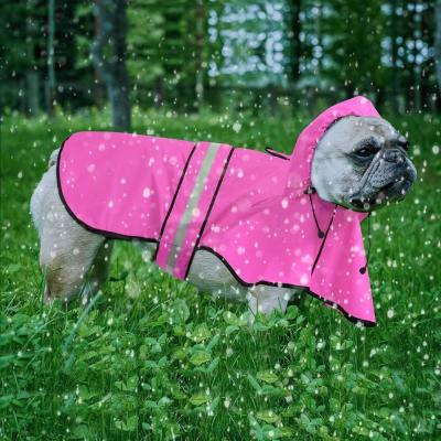 Cina Reflective Dog Raincoat - Adjustable Waterproof Raincoat for Dogs, Lightweight Dog Hooded Slicker Rain Coat Poncho in vendita