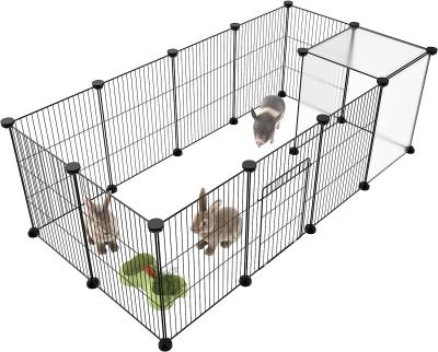 Cina Pet Playpen,Small Animals Cage DIY Wire Portable Yard Fence with Door Puppies, Kitties, Bunny, Turtl in vendita