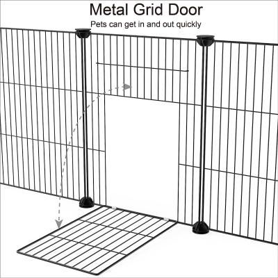 Cina Pet Playpen,Small Animals Cage DIY Wire Portable Yard Fence with Door Puppies, Kitties, Bunny, Turtl in vendita