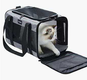 Cina Cat/Dog/Pet/Puppy Carrier,Top Load Pets Travel Carriers for Cats Dogs with Shoulder Strap & Removable Mat,Mesh Cat in vendita