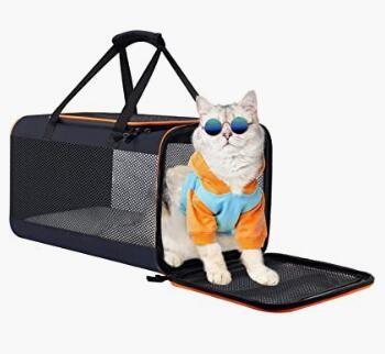 Cina Cat/Dog/Pet/Puppy Carrier,Top Load Pets Travel Carriers for Cats Dogs with Shoulder Strap & Removable Mat,Mesh Cat in vendita