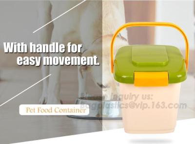 China Food Container With Fresh-Tite Seal, Pet Food Bucket, Double Layer With Wheels Sealed Storage Box for sale