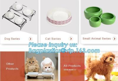Cina Pet Dog Bowls 2 Stainless Steel Dog Bowl No Spill Non-Skid Silicone Mat Pet Food Scoop Water and Food Feeder Bowl in vendita