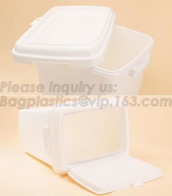 Cina Dog Food Storage Container Large Airtight PET Food Container Measuring Cup 19lb/33qt Plastic Cat Dog Treat Containe in vendita