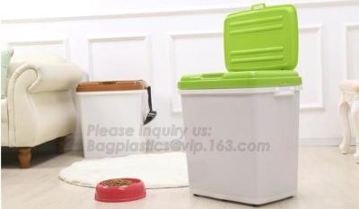 Cina Dog Food Storage Container Large Airtight PET Food Container Measuring Cup 19lb/33qt Plastic Cat Dog Treat Containe in vendita