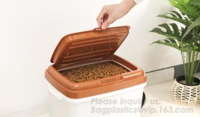 Cina Dog Food Storage Container Large Airtight PET Food Container Measuring Cup 19lb/33qt Plastic Cat Dog Treat Containe in vendita