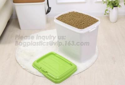 Cina Dog Food Storage Container Large Airtight PET Food Container Measuring Cup 19lb/33qt Plastic Cat Dog Treat Containe in vendita