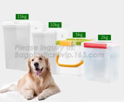 Cina Dog Food Storage Container Large Airtight PET Food Container Measuring Cup 19lb/33qt Plastic Cat Dog Treat Containe in vendita