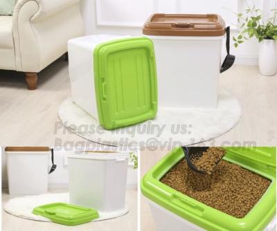 Cina Dog Food Storage Container Large Airtight PET Food Container Measuring Cup 19lb/33qt Plastic Cat Dog Treat Containe in vendita