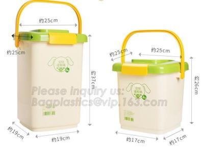 Cina Dog Food Storage Container Large Airtight PET Food Container Measuring Cup 19lb/33qt Plastic Cat Dog Treat Containe in vendita