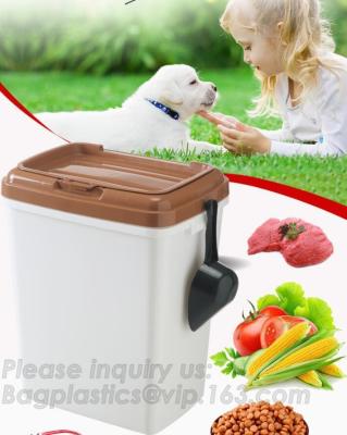 Cina Dog Food Storage Container Large Airtight PET Food Container Measuring Cup 19lb/33qt Plastic Cat Dog Treat Containe in vendita