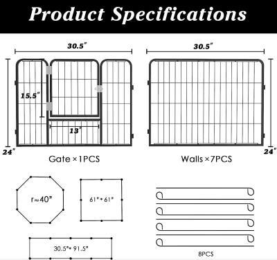 Cina Outdoor Dog Kennels for Large Dogs with Roof, Heavy Duty Metal Dog Enclosures for Outside, Large House Cage Dog Pen in vendita