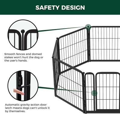 Cina Outdoor Dog Kennels for Large Dogs with Roof, Heavy Duty Metal Dog Enclosures for Outside, Large House Cage Dog Pen in vendita