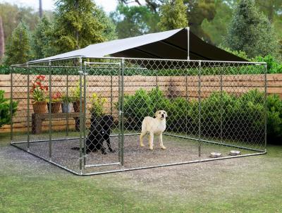 Cina Outdoor Dog Kennels for Large Dogs with Roof, Heavy Duty Metal Dog Enclosures for Outside, Large House Cage Dog Pen in vendita