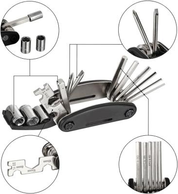 Cina Bike Repair Tool Kit - 16 in 1 Bicycle Multitool Mountain Bike Tool Cycling Maintenance, Bike Hex Key Wrench in vendita