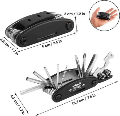 Cina Bike Repair Tool Kit - 16 in 1 Bicycle Multitool Mountain Bike Tool Cycling Maintenance, Bike Hex Key Wrench in vendita