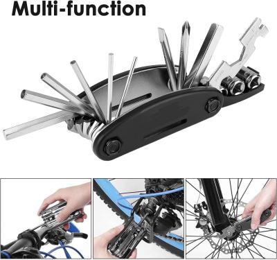 Cina Bike Repair Tool Kit - 16 in 1 Bicycle Multitool Mountain Bike Tool Cycling Maintenance, Bike Hex Key Wrench in vendita