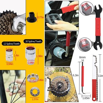 Cina Bike Repair Tool Kit - 16 in 1 Bicycle Multitool Mountain Bike Tool Cycling Maintenance, Bike Hex Key Wrench in vendita