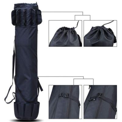 Cina Durable Canvas Fishing Rod & Reel Organizer Bag Travel Carry Case Bag- Holds 5 Poles & Tackle in vendita