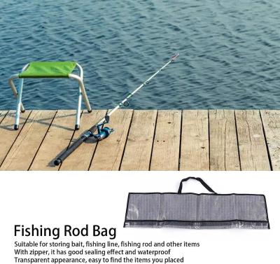 Cina Fishing Rod Case Three Layers Fishing Rod Bag Oxford Folding Fishing Pole Bag Outdoor Waterproof Tackle Storage in vendita