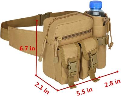 Cina Tactical Waist Bag Military Fanny Pack, Utility Belt With Water Bottle Holder, Suitable For Hiking Mountaineeri in vendita