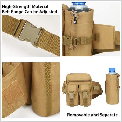 Cina Tactical Waist Bag Military Fanny Pack, Utility Belt With Water Bottle Holder, Suitable For Hiking Mountaineeri in vendita