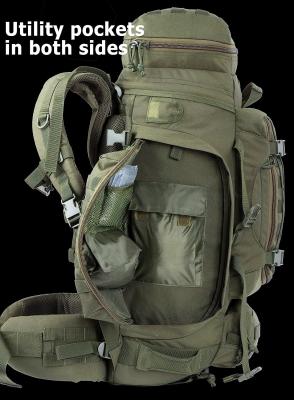 China Tactical Backpack 100L Camouflage Bag, Rucksack Tactical MOLLE Pack For Backpacking Hiking Camping Hunting for sale