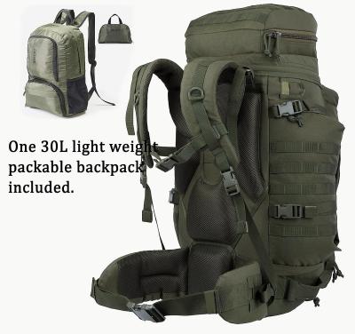 China Tactical Backpack 100L Camouflage Bag, Rucksack Tactical MOLLE Pack For Backpacking Hiking Camping Hunting for sale