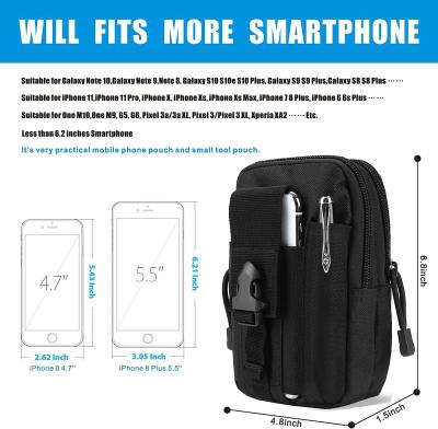 Cina Tactical Waist Pouch EDC Molle Waist Bag Belt Phone Pouch Holster Purse Carrying Pouch For Smartphone, Tools in vendita