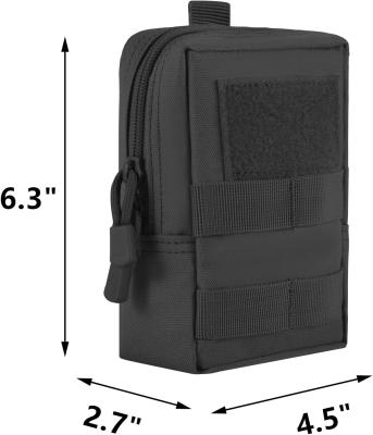 Cina Molle Pouche, 5pc Tactical Molle Pouches Gadget EDC Pouch Hanging Waist Pocket For Hunting Sport Black in vendita