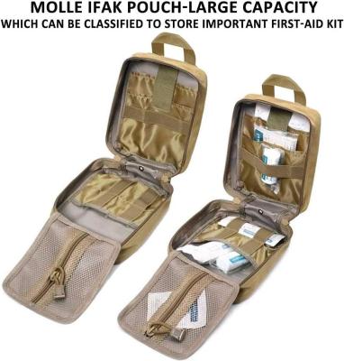 Cina 1000D Molle Ifak Pouch Rip Away, Tactical Tear Away Medical Pouch Empty, Military First Aid Pouch Bag Only for Camping in vendita