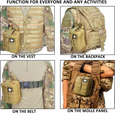 Cina 1000D Molle Ifak Pouch Rip Away, Tactical Tear Away Medical Pouch Empty, Military First Aid Pouch Bag Only for Camping in vendita