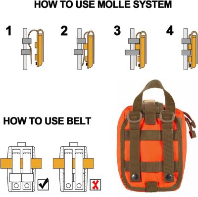 Cina Tactical MOLLE Rip-Away EMT Medical First Aid IFAK Lifesaving Pouch,Outdoor Medical Package,Mountaineering/Climbing Resc in vendita