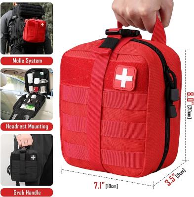 Tactical MOLLE Rip-Away EMT Medical First Aid IFAK Lifesaving Pouch,Outdoor Medical Package,Mountaineering/Climbing Resc