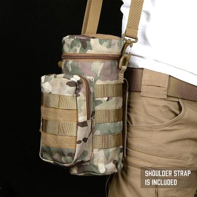 Cina Tactical Molle Water Pouch, Tactical Bottle Holder Military Water Bottle Bag Hydration Carrier H20 Pouch Kettle Pouch in vendita