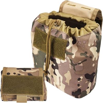 Cina Molle Dump Pouch, Tactical Slingshot Ammo Pouch Foldable Mag Dump Pouch Magazine Utility Roll Up Wiast Bag Drawstring in vendita