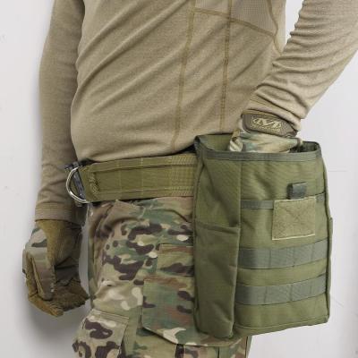 Cina Molle Dump Pouch, Tactical Slingshot Ammo Pouch Foldable Mag Dump Pouch Magazine Utility Roll Up Wiast Bag Drawstring in vendita